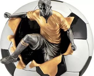 Trofeu Figurina din Rasina Fotbal cu inaltime 29 cm FG201 B - cel.ro