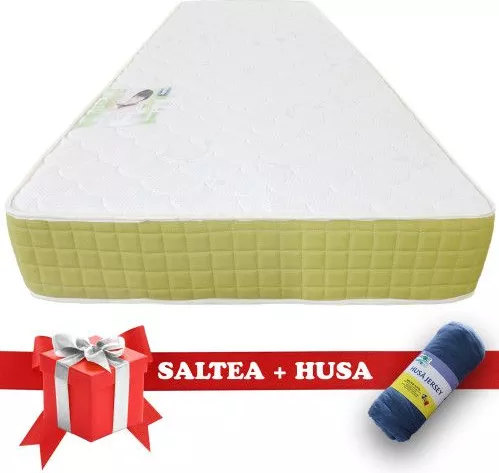 Set Saltea Pocket Spring Saltex 90x200 cm + Husa cu elastic - cel.ro