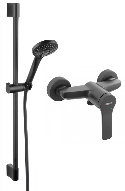 Pachet 2 in 1 Baterie dus Negru- si Set Bara Dus 3 Functii Black N370BL ...