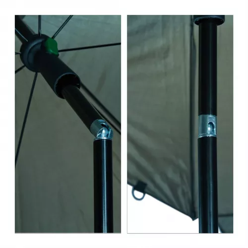 Umbrela de pescuit plaja cu pereti laterali mecanism de inclinare 4 ...