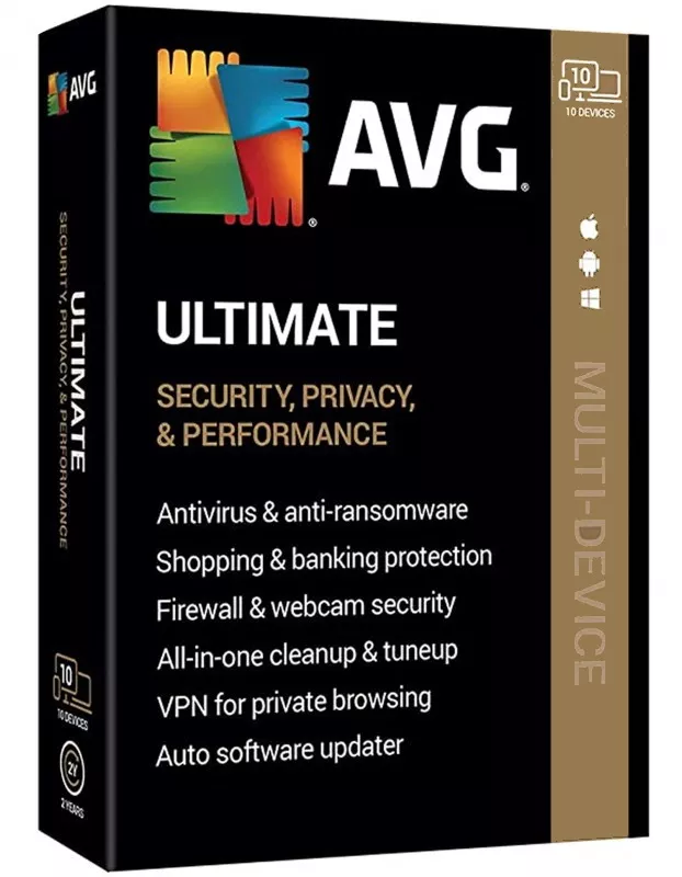 Antivirus AVG Ultimate 2021 Secure VPN 10 Dispozitive 3 ani Licenta ...