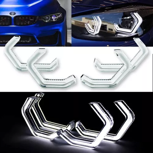 Kit Angel Eyes Iconic M4 Style pentru BMW Seria 3 F30 Seria 4 F32 ...