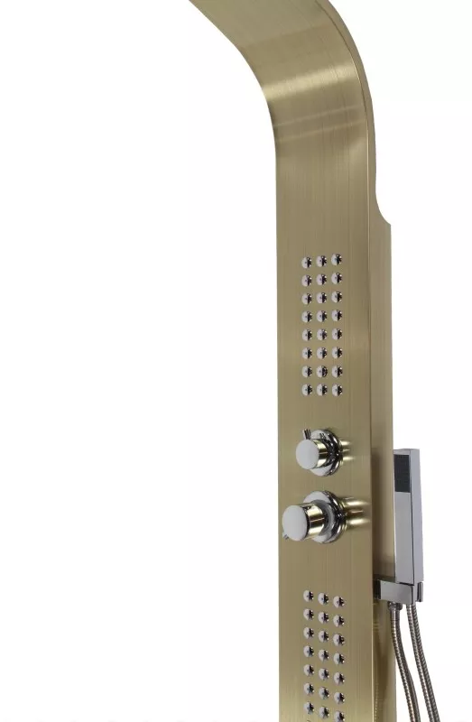 Panel de dus otel inoxidabil finisaj alama antichizata 150 x 18 cm ...