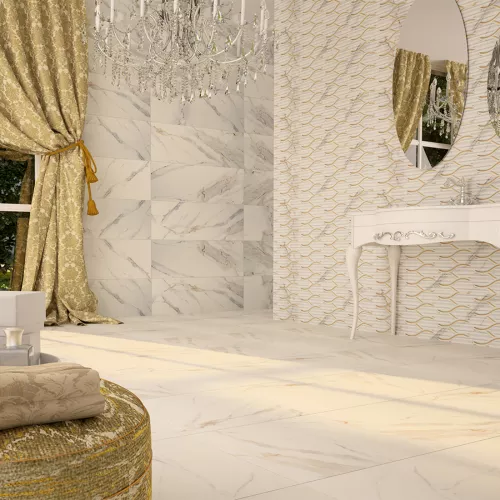 Faianta decor rectificata Antique Carrara 40 x 120 276683 - cel.ro