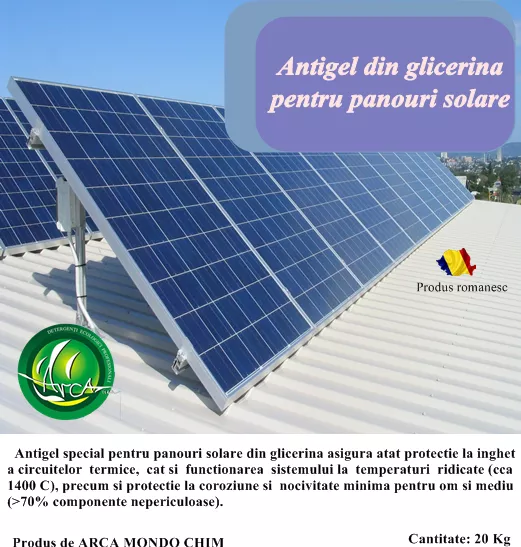 Antigel pentru panouri solare ARCA LUX bidon 25 kg