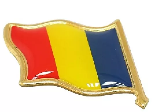 Insigna Steag Romania 3cm insignasteagro - cel.ro