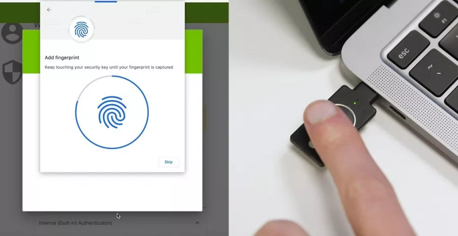 Yubico YubiKey Bio FIDO Edition - Dispozitiv criptografic biometric ...