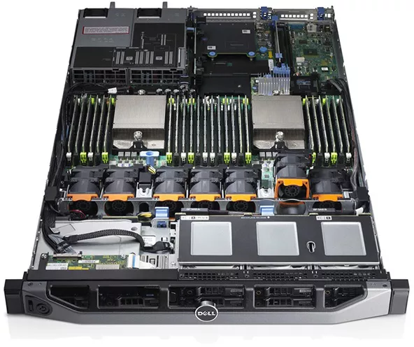 Server DELL PowerEdge R620 Rackabil 1U Intel Xeon 10-Cores E5-2660v2 3. ...