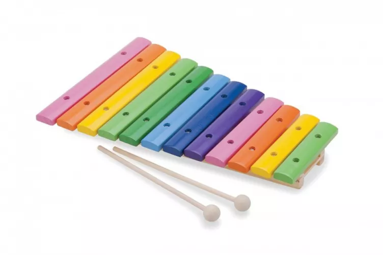 Xilofon Lemn - 12 note colorate NC10236 - cel.ro
