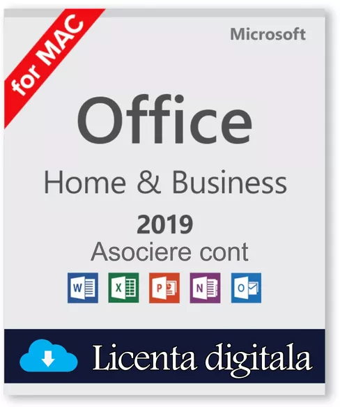 Office 2019 Home and Business Binding pentru Mac - licenta digitala - cel.ro