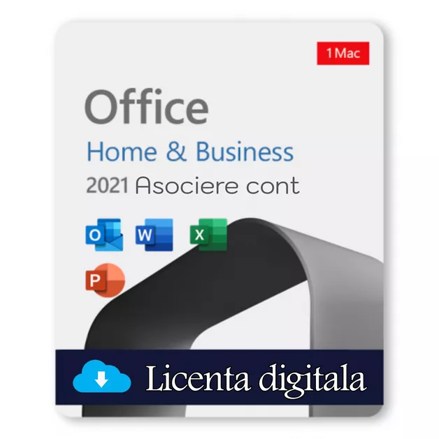 Office 2021 Home and Business Binding pentru Mac - licenta digitala - cel.ro