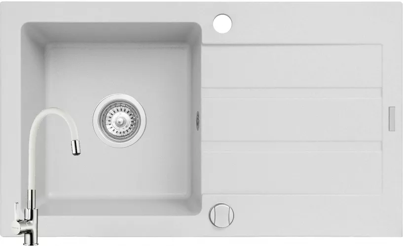 Pachet chiuveta si baterie Pyramis Next 76x44cm adancime 17cm ...