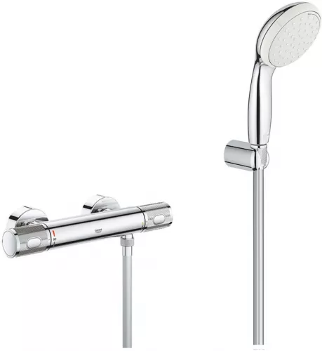 Set Baterie cabina dus termostat Grohe Grohtherm 1000 Performance set ...