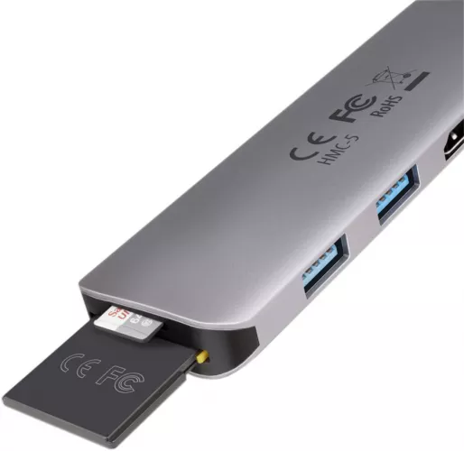 Hub AXAGON HMC-5 2x USB-A HDMI SDmicroSD USB 3.2 Gen 1 Hub PD 100W hmc ...