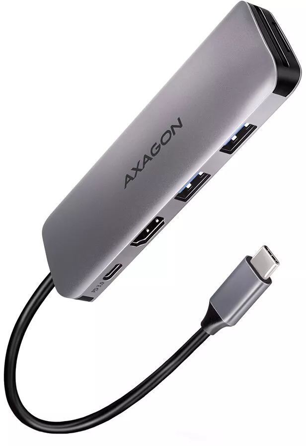 Hub AXAGON HMC-5 2x USB-A HDMI SDmicroSD USB 3.2 Gen 1 Hub PD 100W hmc ...