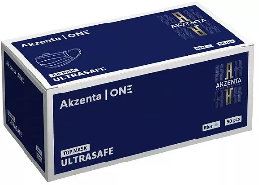 Set 50 bucati Masca chirurgicala medicala hipoalergenica Akzenta Top ...