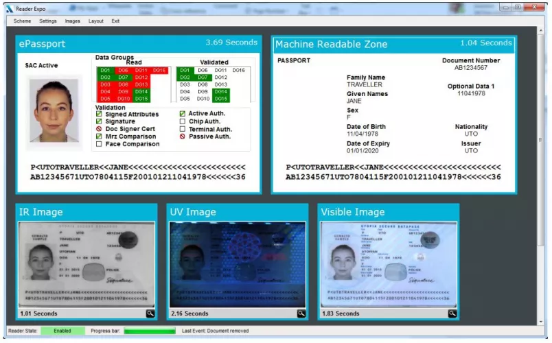 Scanner carti de identitate si pasapoarte Gemalto AT9000 MK2 RFID ...