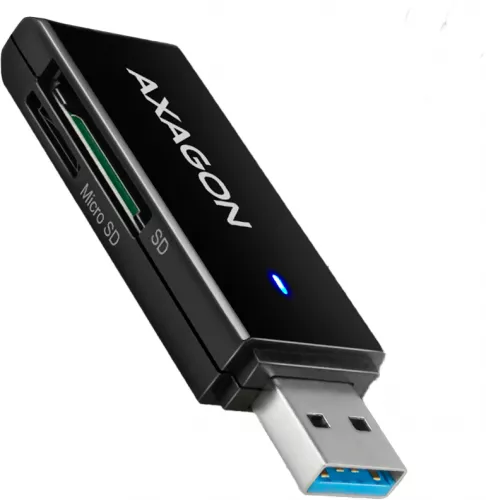 Card reader Axagon CRE-S2N USB-C 3.2 2 in 1 SD microSD Negru CRE-S2N