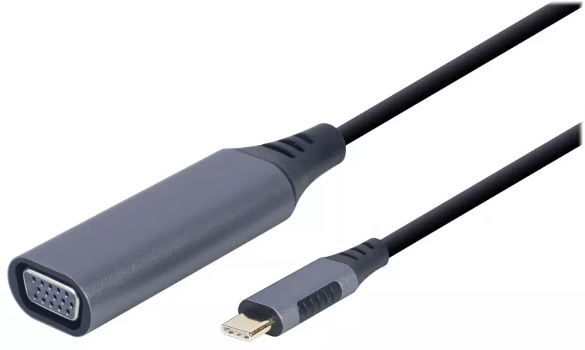 Cablu Gembird A-USB3C-VGA-01 USB-C - VGA 0.15m Gri A-USB3C-VGA-01 - cel.ro