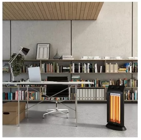 Radiator cu infrarosu de podea Olimpia Splendid Carbon Black cu halogen ...