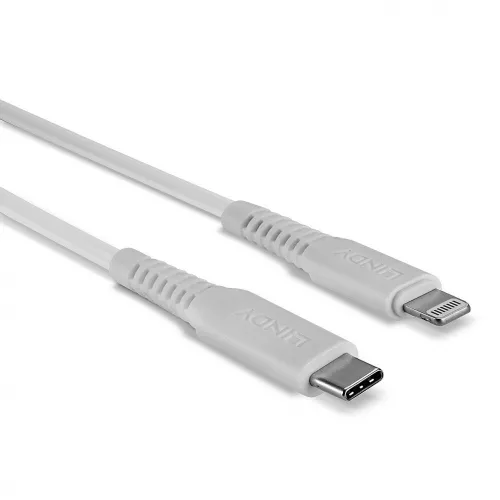 Cablu de date si incarcare Quick Charge USB type C la Lightning MFI 1m ...