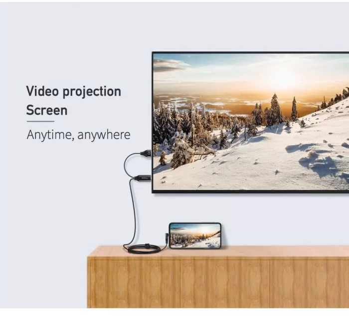 Cablu telefon Lighting - HDMI 4K cablu la 90 grade lungime 2m Iphone ...