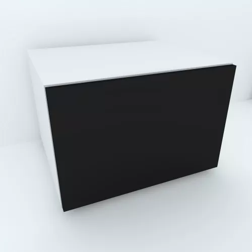 Armonia Comoda alba cu o usa cu sistem PUSH TO OPEN front MDF Wenge