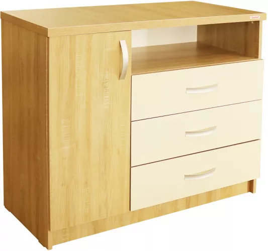 Comoda Milano sonoma cu fildes - cel.ro