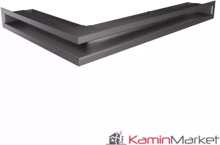 LUFT TD 6x60x40 Grila semineu pe colt - Grafit pssw_263305698 - cel.ro