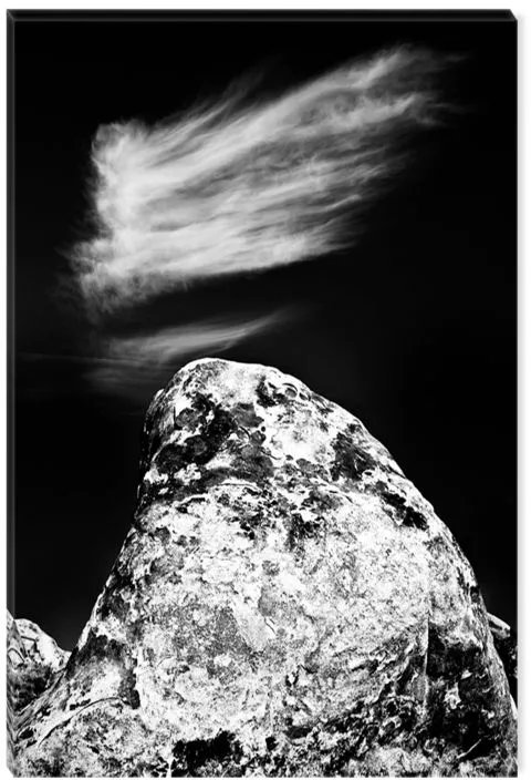 Tablou Alb-Negru Abstract Startonight Peisaj noros luminos in intuneric ...