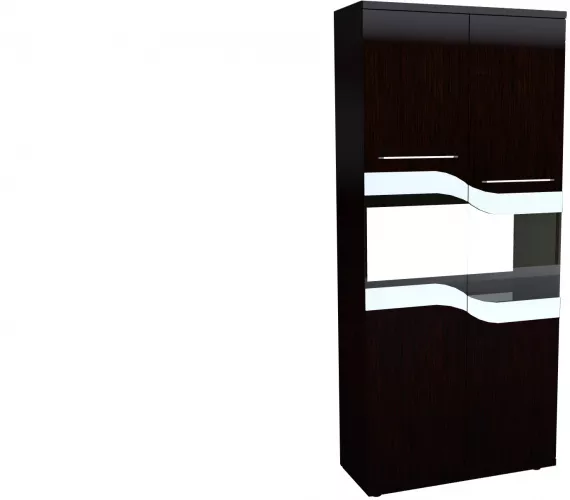 Dulap Sigma vitrina 2 usi wenge - cel.ro