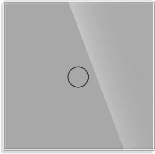 Intrerupator Simplu variator cu Touch din Sticla LUXION RF433 Gri - cel.ro