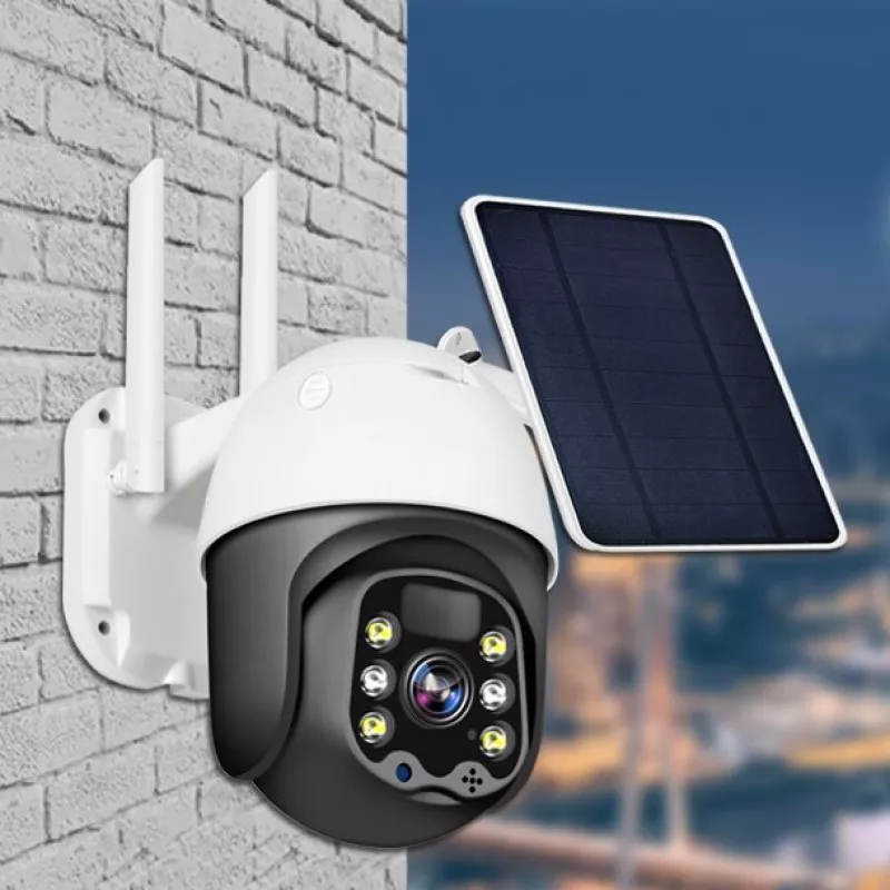 Camera CCTV cu panou solar HD 2MP MRKT5246 - cel.ro