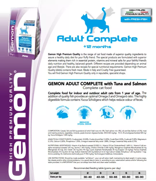 Gemon Pisici Adult cu Ton si Somon - 20kg 45888 - cel.ro