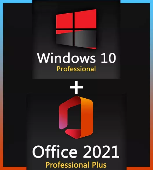 Pachet Windows 10 Pro + Office 2021 Pro Plus Licente Permanente
