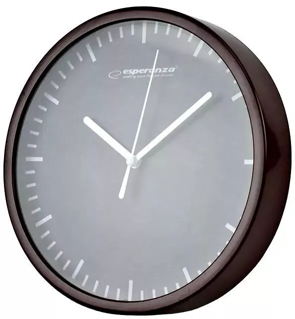 Ceas de perete Esperanza EHC010K afisare cu linii model Budapest cadran ...