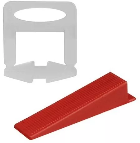 Sistem nivelare gresie 100 clipsuri si 100 pene- 1.5 mm Selgot Romania ...