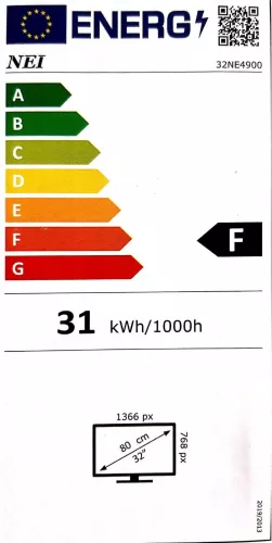 Televizor LED Smart NEI 32NE4900 80 cm HD Negru