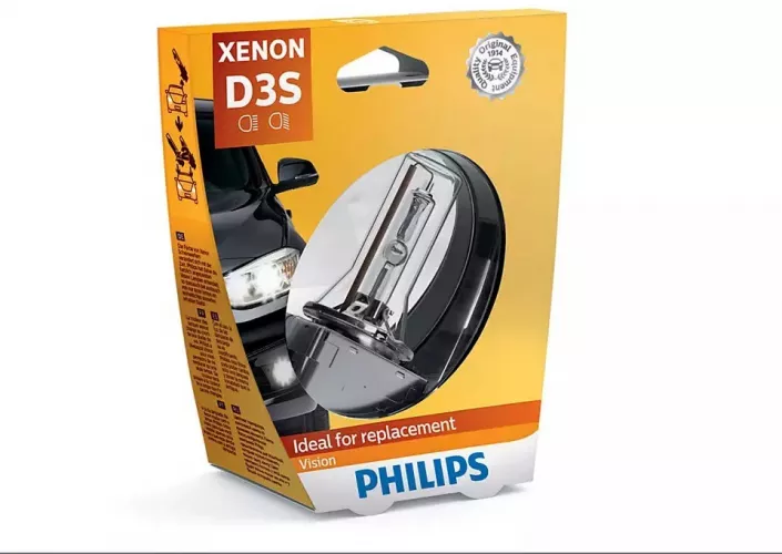 Bec Xenon auto Philips D3S Vision 42V 35W 42403vis1 - cel.ro