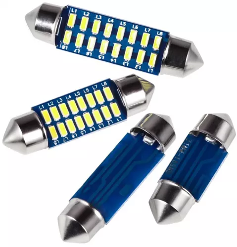 Set doua becuri auto LED SMD 5W 16 LED MRKT5553 - cel.ro