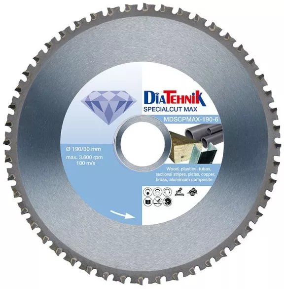 Disc cu carburi metalice 250x30-25.4 mm DiaTehnik SPECIAL CUT MAX ...