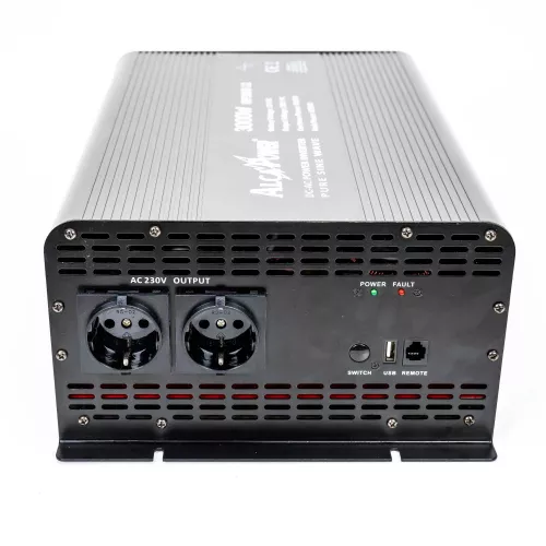 Invertor de tensiune AlcaPower by President 3000W 12V-230V Sinus Pur port USB - cel.ro