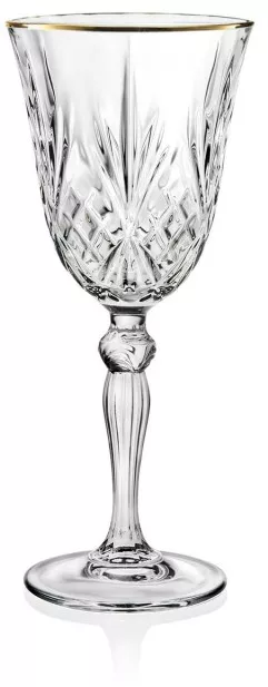 Gold and gold set 6 pahare vin alb cristal 52491 - cel.ro