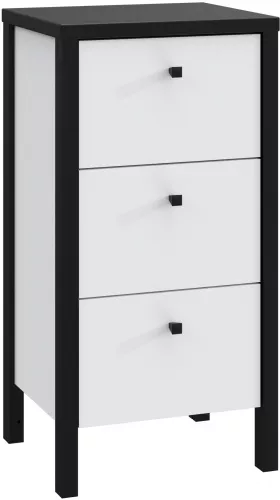 Noptiera moderna cu 3 sertare model Trio 35.5x70.3x30.6 cm KUSK111-M302 ...
