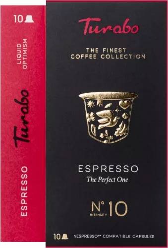 Capsule cafea TURABO Espresso 10 capsule compatibile Nespresso 54gr 757226890181