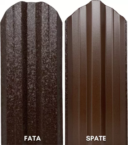 Set 25 buc. Sipca Metalica Gard 1100x115mm/buc Maro Inchis Ral 8019 ...