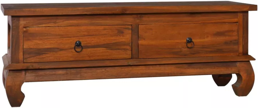 Comoda TV 110 x 35 x 40 cm lemn masiv de tec 289060 - cel.ro