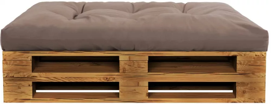 Perna de scaun de gradina gri taupe 120 x 80 x 10 cm textil 47504 - cel.ro