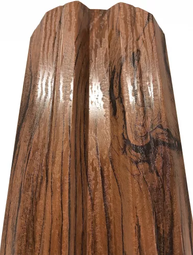 Set 25 buc. Sipca Metalica Gard 1200x115mm/buc Nuc Striat - Imitatie ...