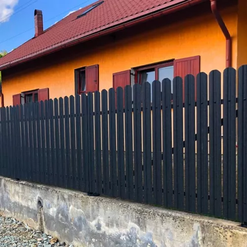 Set 25 buc. Sipca Metalica Gard 800x115mm/buc Negru Ral 9005 - Hi-Mat ...